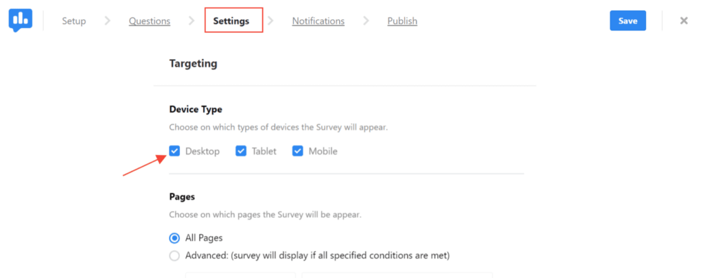 How to use Device Targeting - UserFeedback