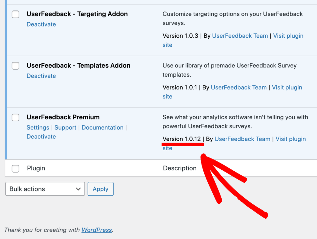 How To Check Your UserFeedback Version - UserFeedback