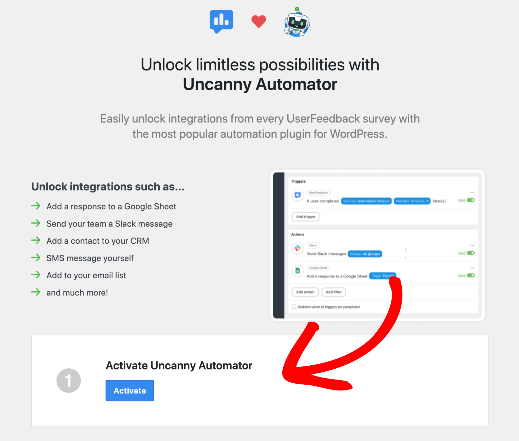 Getting Started with Uncanny Automator - UserFeedback